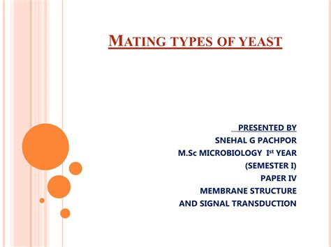 Mating Types Of Yeastpptx