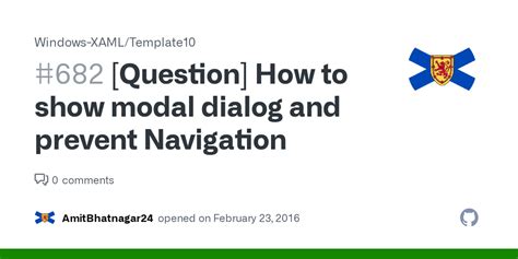 [question] how to show modal dialog and prevent navigation · issue 682