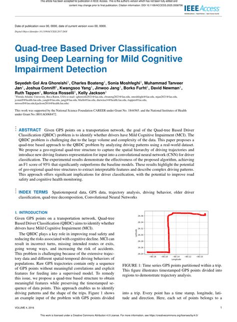 Pdf Quad Tree Based Driver Classification Using Deep Learning For