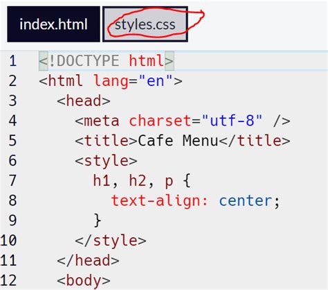Learn Basic Css By Building A Cafe Menu Step 14 Html Css The