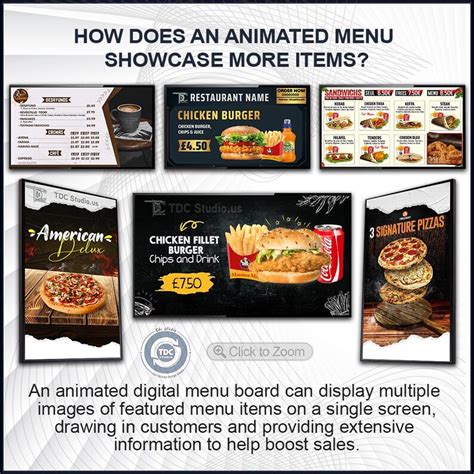 Custom Restaurant Digital Menu Board In Video Format High Resolution Fast Delivery Get A 5