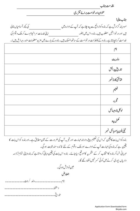 How To Write A Job Application In Urdu Balochistan Jobs