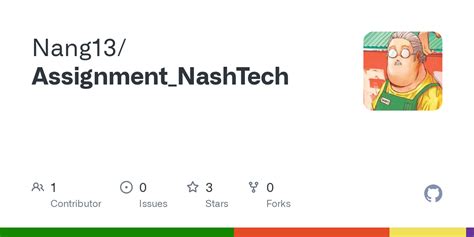 Github Nang13assignmentnashtech