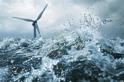 Generative Ai On Theme Of Wind Power Farm With Rotation Propellers Does