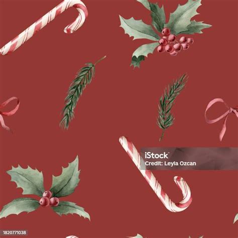 사탕 지팡이 호랑가시나무 소나무 가지 와 빨간 바탕에 빨간 리본 활 와 와 새 사탕 지팡이 호랑가시나무 소나무 가지 와 빨강