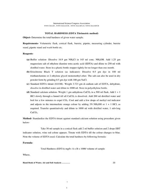 Total Hardness 1 Pdf