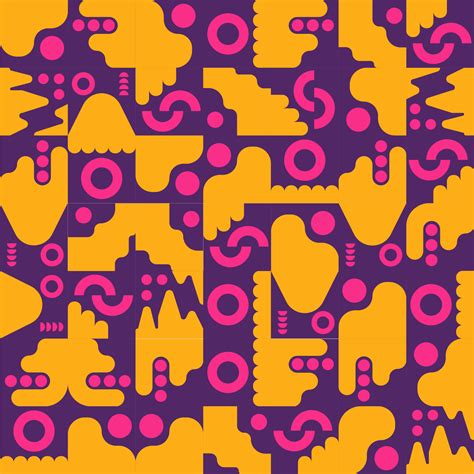 Blue Pink Abstract Geometric Pattern Background Colorful Vector Circle Triangle And Square