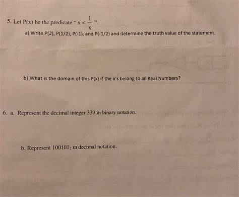 Solved Let P X Be The Predicate X