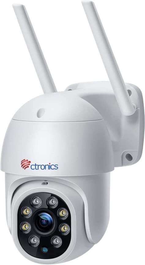 夜間カラー撮影・自動追尾 】Ctronics 防犯カメラ 屋外 ワイヤレス 夜間カラー撮影 監視カメラ 屋外 wifi ヒューマン検知 パン ...