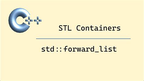 advancedc std forward list youtube