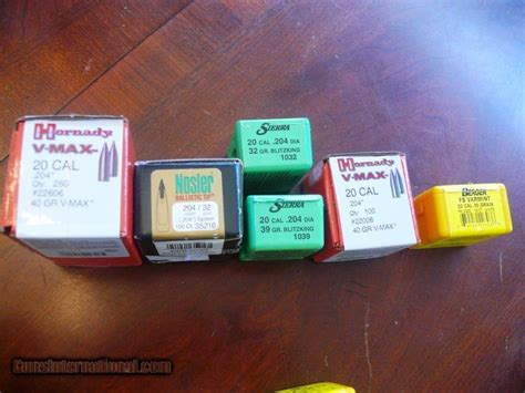 204 Caliber Bullets For Reloading