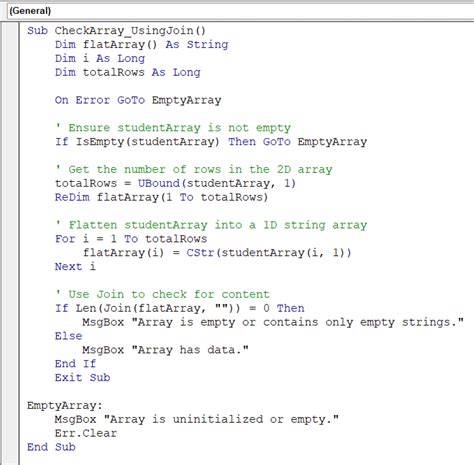 How To Check If An Array Is Empty In Excel Vba 3 Ways Excel Insider