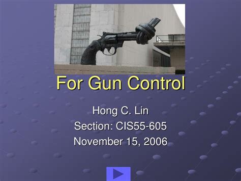 PPT For Gun Control PowerPoint Presentation Free Download ID