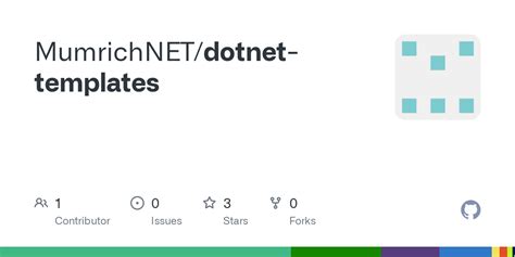 GitHub MumrichNET Dotnet Templates