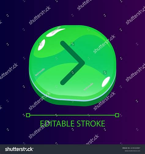 Right Side Pointer Glossy Ui Button Stock Vector Royalty Free 2230164887 Shutterstock