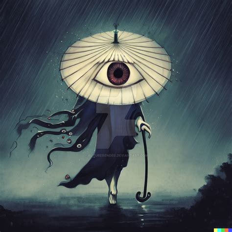 Karakasa Koz Umbrella Yokai 02 By Futurerender On Deviantart
