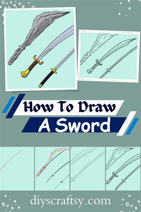 Sword Drawing Ideas How To Draw Sword DIYsCraftsy Sword Drawing Ideas How To Draw Sword DIYsCraftsy