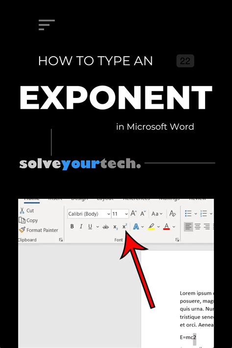 How To Type An Exponent In Word For Office Solve Your Tech