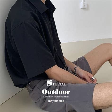 아웃나인 [빠른출발]onyne 남자 오버핏 쿨 반팔 셔츠 남자반팔셔츠 베이직셔츠 남자여름셔츠 캐주얼반팔셔츠 쿨셔츠