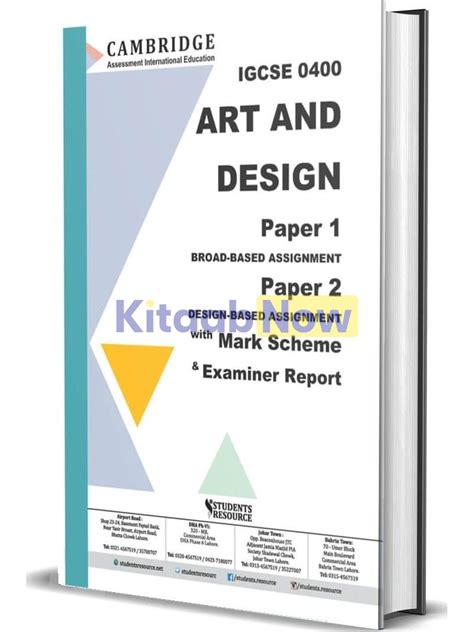 Igcse Art And Design 0400 Paper 1 And 2 Yearly 2016 2021 Kitaabnow