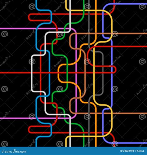 Abstract Navigation Scheme Stock Vector Illustration Of Editable 20522408