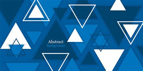 삼각형 배경입니다 파란색과 흰색 삼각형이 있는 추상적인 배경입니다 벡터 일러스트레이션 기하학적 모양입니다 조각 배경 3d 다각형