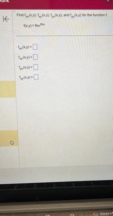 Solved Find Fxxxyfxyxyfyxxy And Fyyxy For The
