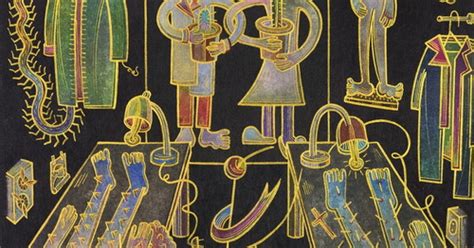 죽음의 충격 고대 벽화처럼 그려