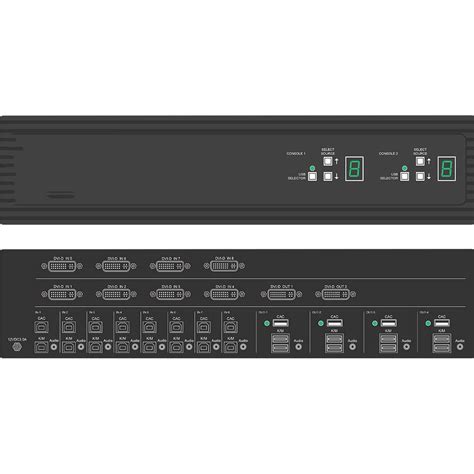 8 Port DVI Kvm Matrix Switch 4user China Kvm Matrix Switcher And Matrix Kvm Switch Price