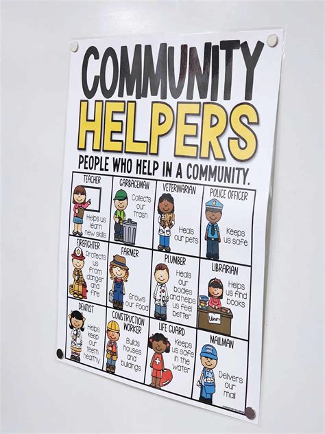 Community Helpers Anchor Chart [hard Good] Option 1 White