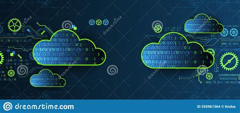 Technology Background Big Data Concept Binary Computer Code Stock