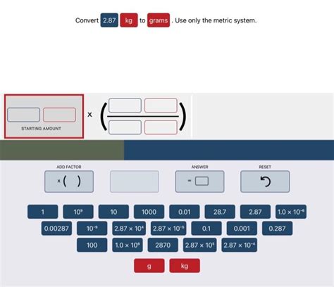 Solved Convert To Use Only The Metric System Chegg Com