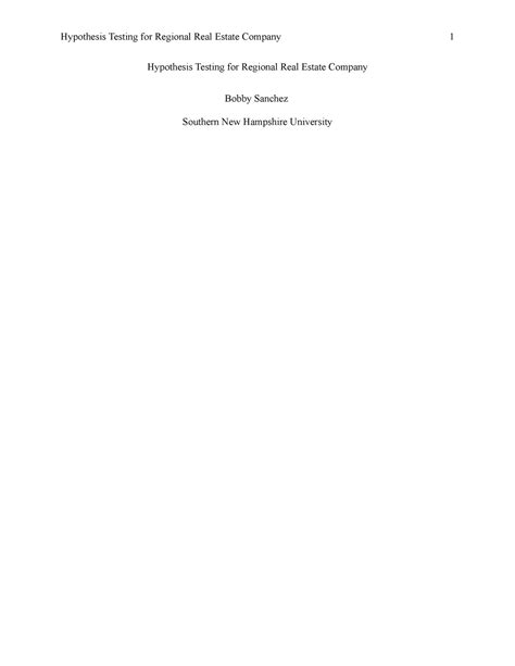 mat 240 module 5 3 hypothesis testing for regional real estate