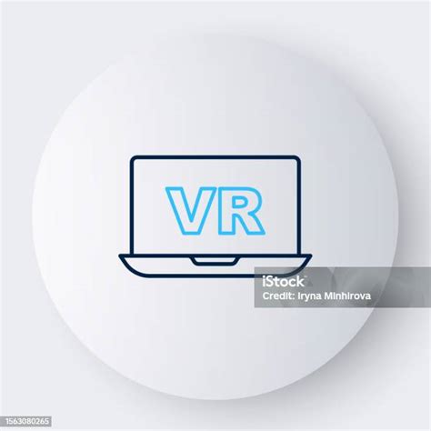 흰색 배경에 격리 된 라인 가상 현실 아이콘 미래지향적인 Vr 헤드업 디스플레이 디자인 다채로운 개요 개념 벡터 가상현실에 대한 스톡 벡터 아트 및 기타 이미지 Istock