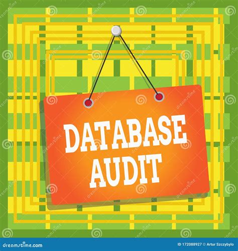 Text Sign Showing Database Audit Conceptual Photo Auditing Of Data To Assess Its Quality For A