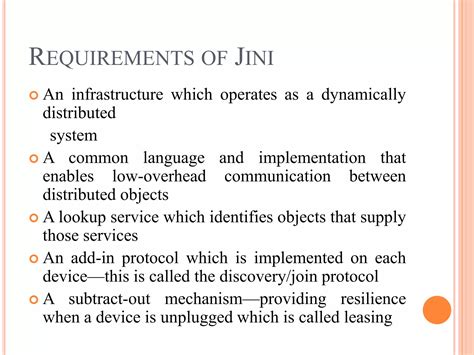 Jini Technology Ppt Pptx