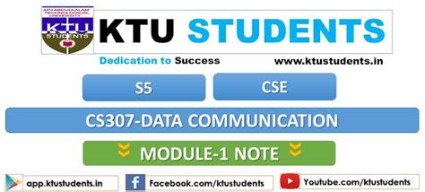 CS Data Communication Module Note S CSE KTU Babes Engineering Notes Syllabus