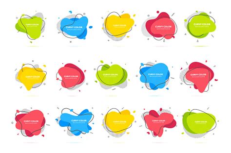 현대 액체 불규칙한 아메바 Blob 모양 추상 요소 그래픽 플랫 스타일 디자인 유체 벡터 일러스트 레이션 세트 0명에 대한 스톡 벡터 아트 및 기타 이미지 Istock