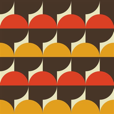 Abstract Colorful Geometric Seamless Pattern Geometric Abstract Semi Circle Pattern Vintage