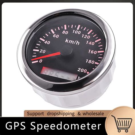200 Kmh Gps 속도계 85mm 방수 속도 게이지 자동차 트럭 Suv 빨간색 백라이트 Gps 안테나 포함속도계 Aliexpress