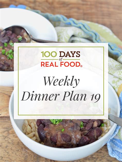 Real Food Dinner Plan Week 19 ⋆ 100 Days Of Real Food
