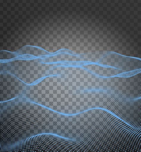 Premium Psd Data Visualization Particle Dynamic Wave Pattern