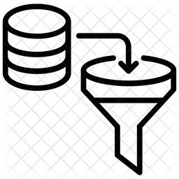Data Filter Icon Download In Line Style