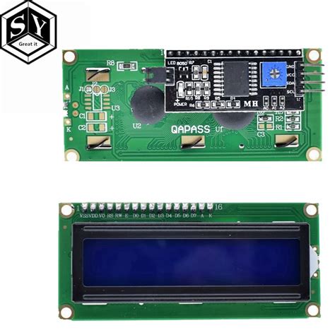 great it lcd1602 i2c lcd 1602 module blue green screen pcf8574 iic i2c lcd1602 adapter plate in