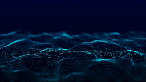 미래지향적인 디지털 웨이브 어두운 사이버 공간 점과 추상파 백그라운드에서 흰색 움직이는 파티클 3d 렌더링 0명에 대한 스톡 사진 및 기타 이미지 Istock