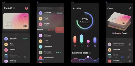 Mobile Dashboard UI Overview Design Examples