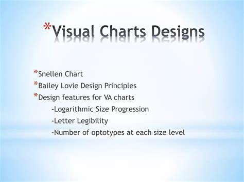 visual acuity charts pptx graphics software computer software and applications