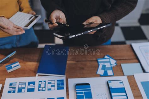 ux ui and programming development technology stock image image of