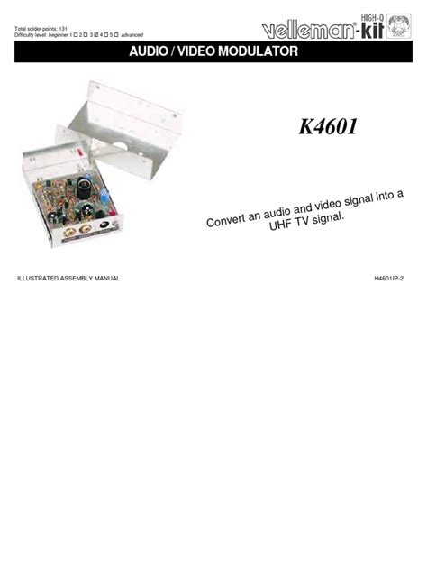 Video And Audio Modulator Pdf Printed Circuit Board Electrical Connector