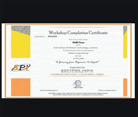 It Is A Certificate Of Python I Learn The Basic Concepts As Well As
